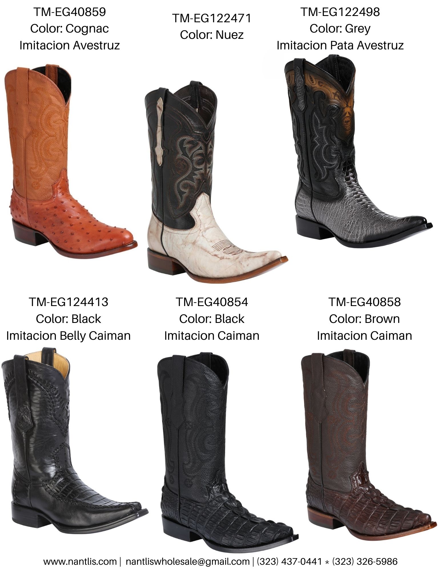 Botas Vaqueras para Hombre por Mayoreo – Catalogo Vol TMEG23 Western ...